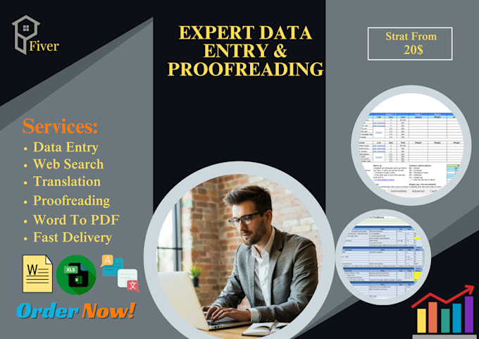Do proofreading, translation, and data entry for you by Khan5654 | Fiverr