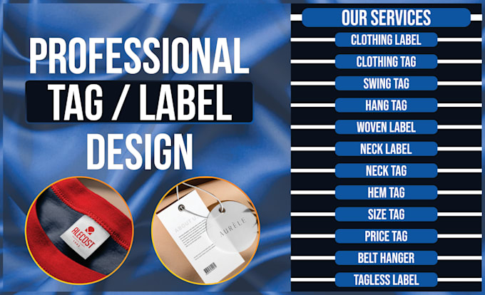 Design professional clothing labels, hang tags in 2 hr by Samihullahzakir | Fiverr
