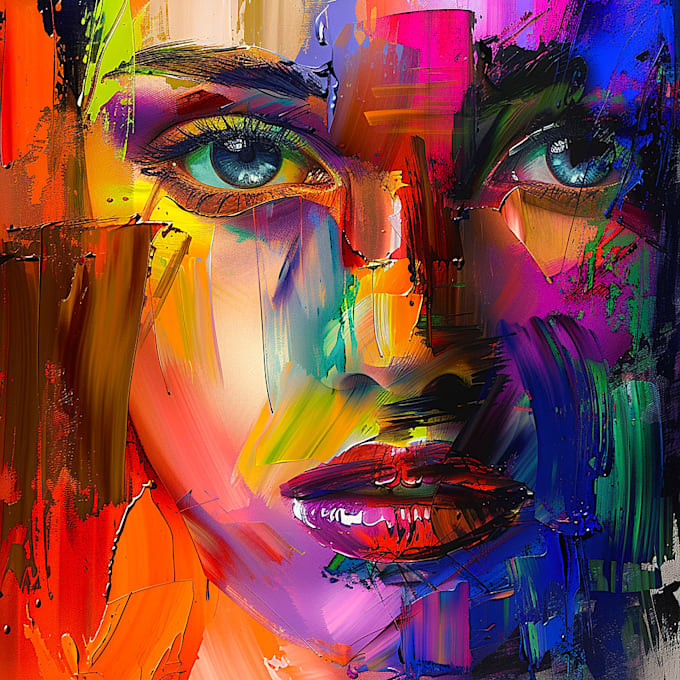 Draw realistic self portrait oil painting, and city art by Scankon | Fiverr