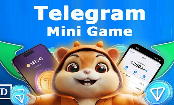 Telegram mini game, tap game, hamster kombat, telegram game bot ...
