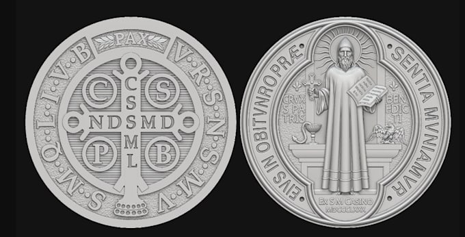 Do 3d bas relief 3d cnc coin model cnc crypto coin 3d medallion ...