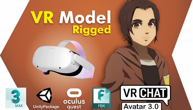 Do custom vrchat avatar, furry avatar, vrchat commission, 3d fursona ...