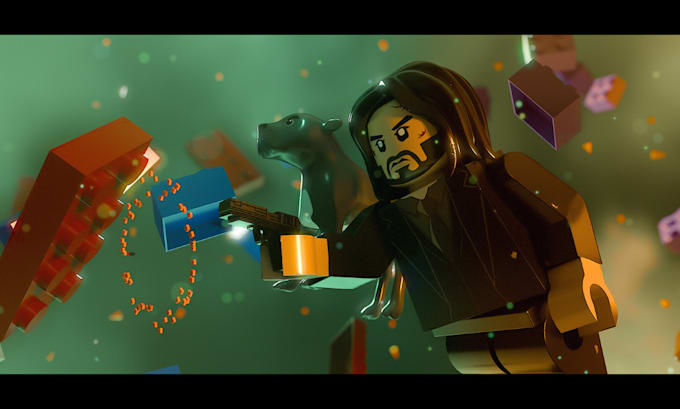 Do 3d lego character, lego minifigures, 3d lego animation, 3d minecraft ...