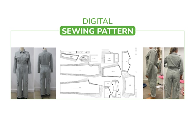 Make pdf sewing pattern by using home prient a0,a1,a2,a3,a4 by ...