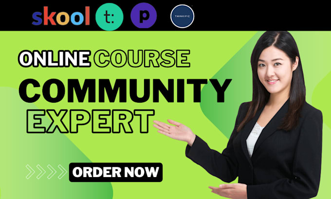 Setup skool, circle so community, kajabi, thinkific online course ...