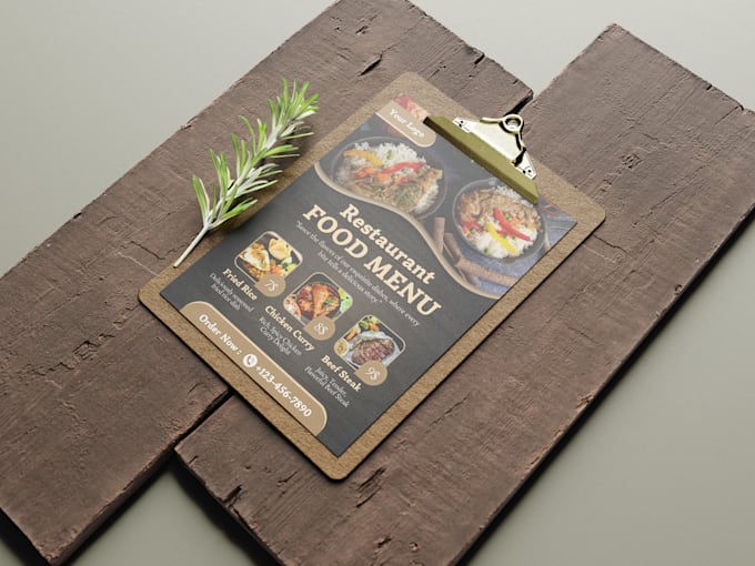 Design a custom food menu stylish creative menus for restaurants and ...