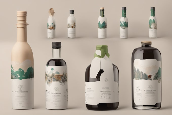Design bottle label and packaging for your product by Adieluize | Fiverr