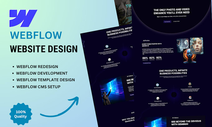 Be your webflow expert to clone webflow template and edit webflow template by Daodu_israel | Fiverr