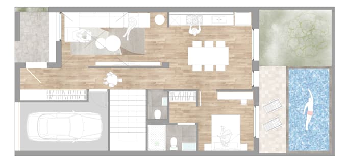 Design 2d architectural floor plans, house plans by Meriemguidoum | Fiverr