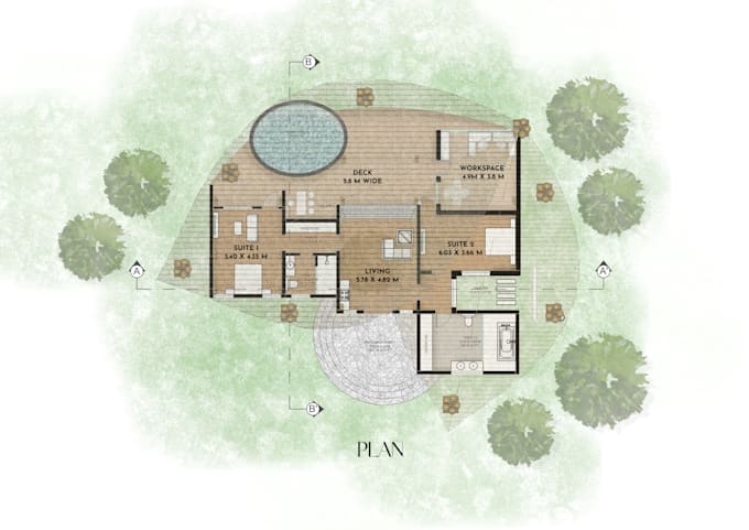 Render your plans on photoshop by Bamba2080 | Fiverr