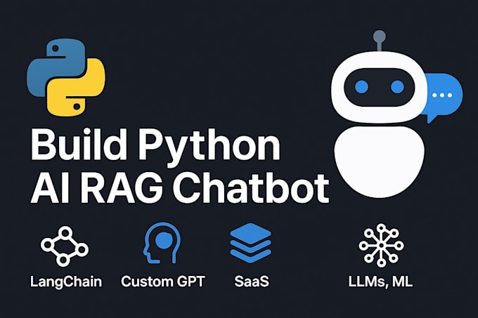 Build your custom ai website, rag chatbot, or gpt app, python, langchain, ml, dl by Mrdiynot ...