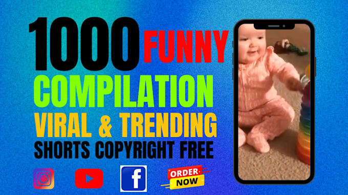 Make 1000 funny compilations and youtube shorts by Sheeza_batool | Fiverr
