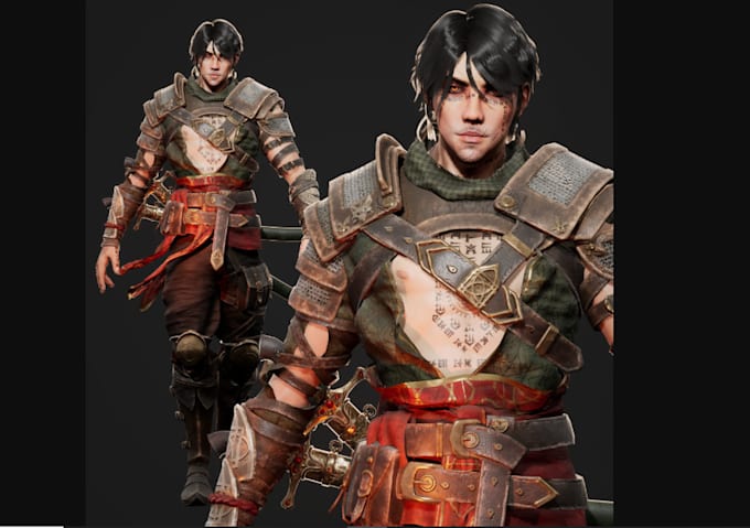 2d to 3d,modular 3d character,3d assets,rig for ue5,zbrush sculptor ...