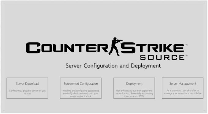 Configure your counter strike source server by Thenoahtech | Fiverr