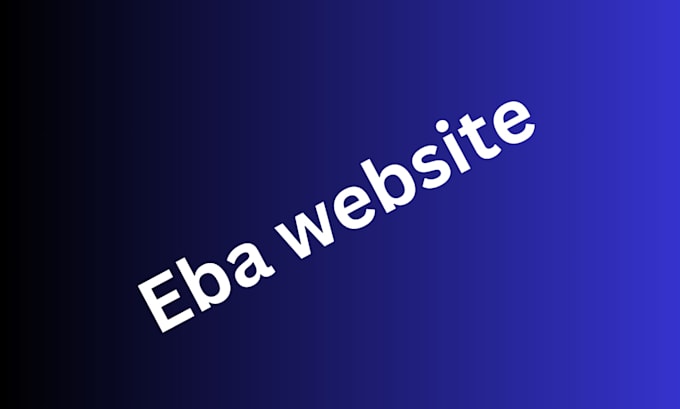 Design eba website, eba card, redesign eba art by Davidartz7 | Fiverr