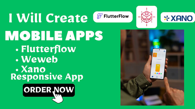 Create web app with weweb xano, flutterflow, webflow by Michaeloyesoro | Fiverr