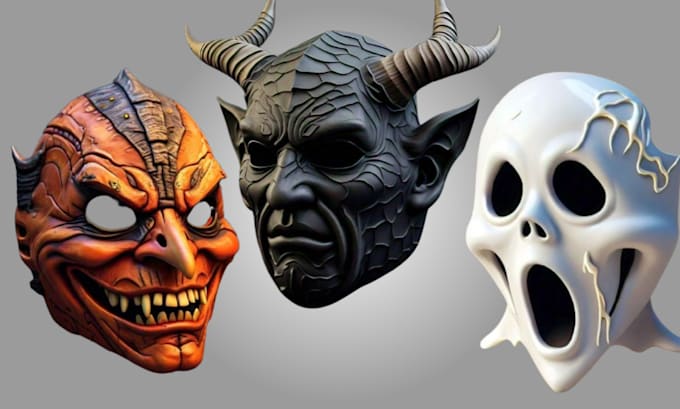 Do 3d mask, halloween mask, helmet, 3d helmet cosplay mask model for ...