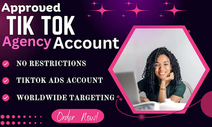 Create tiktok agency account and tiktok agency ads account by Alpha_konceptco | Fiverr