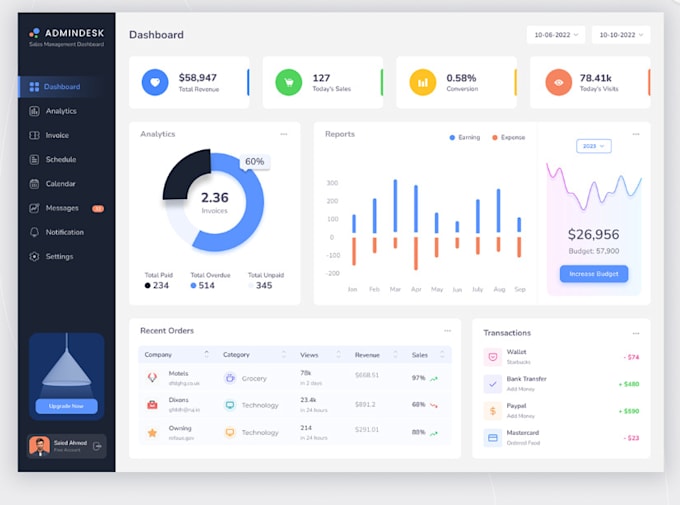 Do saas design web app ui ux and desktop application design in figma by Leomashty | Fiverr