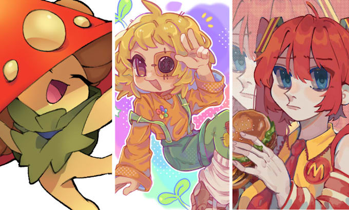 Draw a cute fantasy character, anime character, or oc by Nixie ...