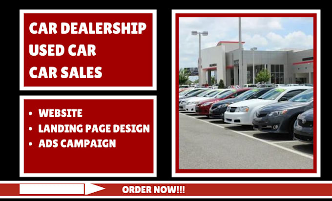Design car dealership website, used car website car sale automobile ...