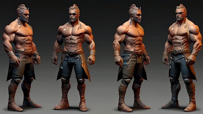 Sculpt action figure, 3d miniature, head bust, blend, stl, dnd, for 3d ...