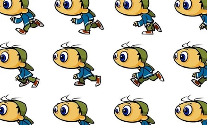 Create 2d game character sprite sheet for you by Al_tiara | Fiverr