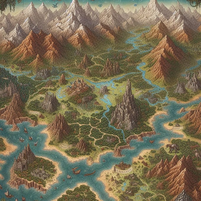 Create a high quality fantasy map by Srelzofgh | Fiverr