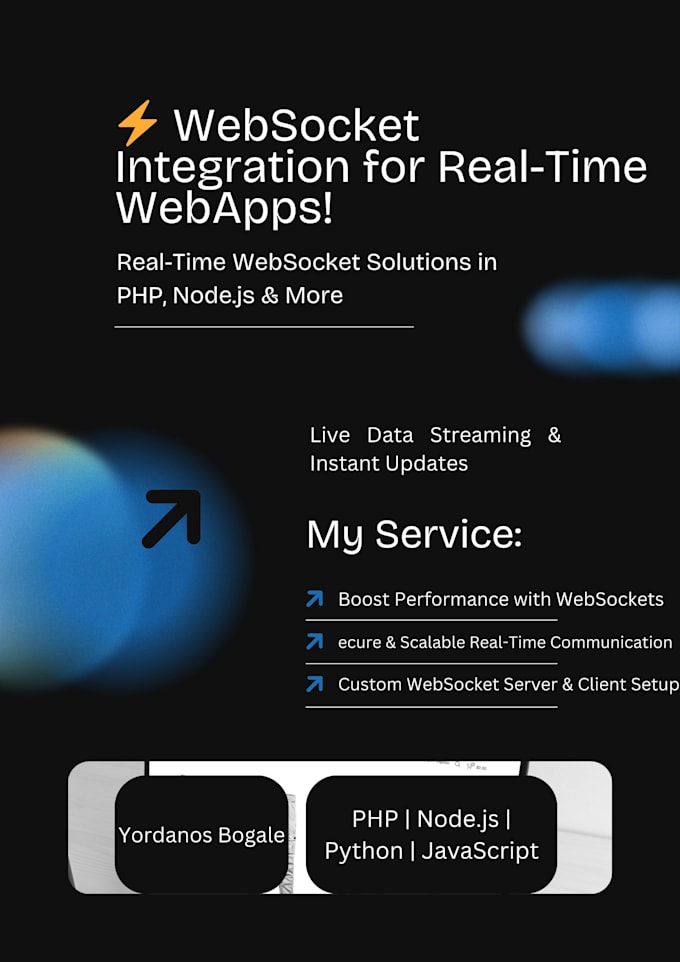 Expert Websocket Integration Php Nodejs Python More By Yordanosbogale