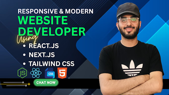 Develop a modern, responsive website using react, nextjs, and tailwind css gsap by Zohaib_dev15 ...