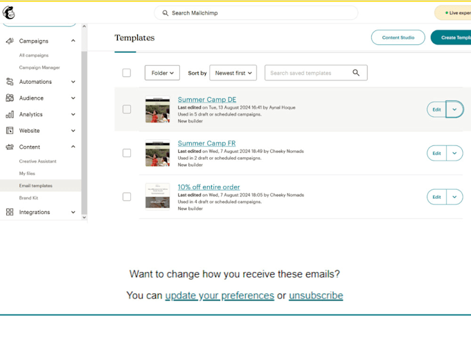 Design fully editable, responsive mailchimp template by Aynal123 | Fiverr