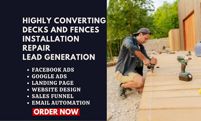 Generate decks fence leads installation repair patio wood deck ...