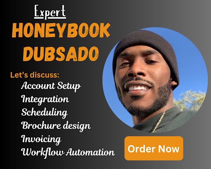 Setup honeybook, honeybook workflow automation, dubsado account and 17hats