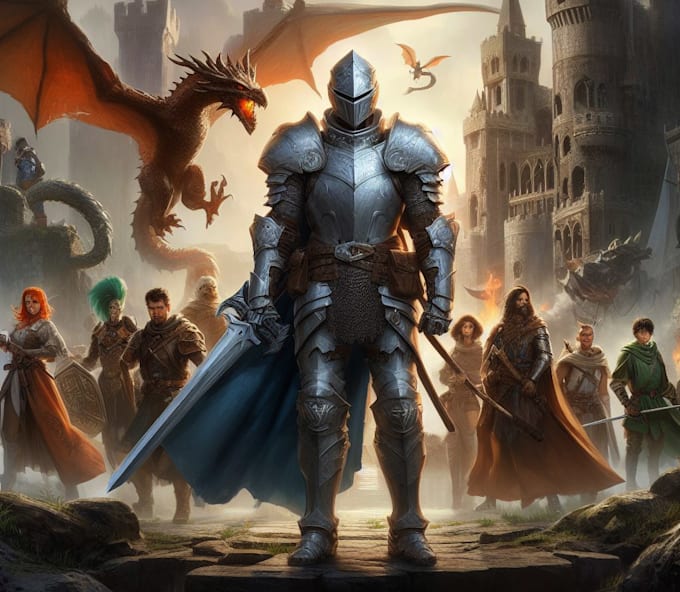 Draw dnd character art illustration and dnd party by Ecran_wiy | Fiverr