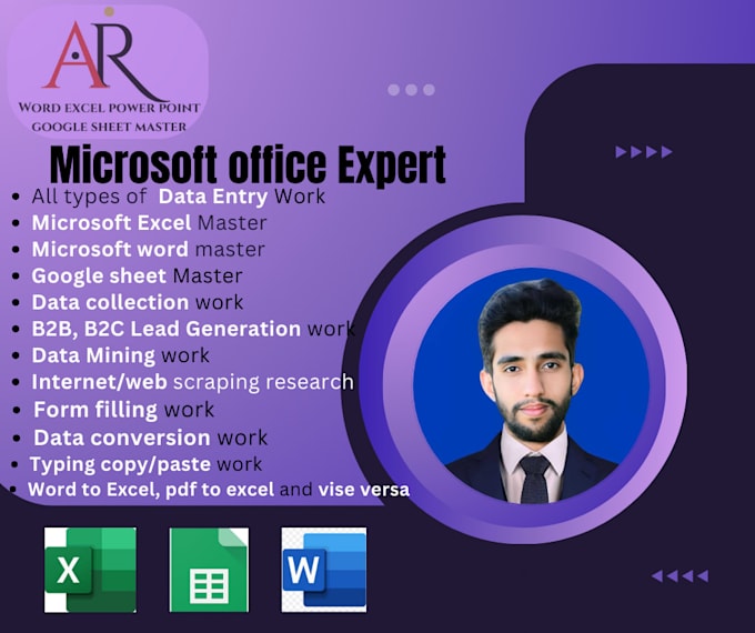 Do Ms Excel Data Entry Web Research Lead Generation Google Sheets By Ar