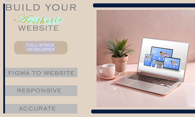 Create you an aesthetic website of your figma design by Biditg | Fiverr