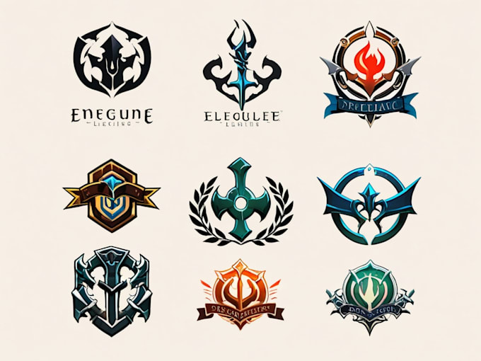 Design unique medieval, fantasy, rpg, mmorpg game logo title by ...