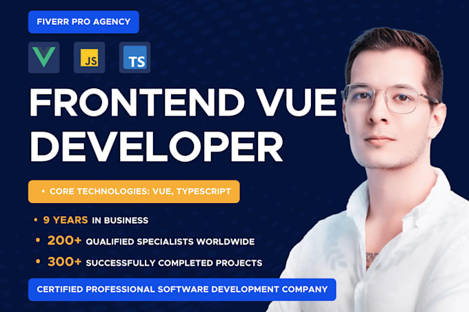 Be Your Fulltime Vue Front End Web App Developer To Scale Your