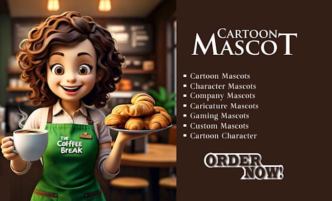 Design professional, caricature mascot logo, mascot business iogo by ...