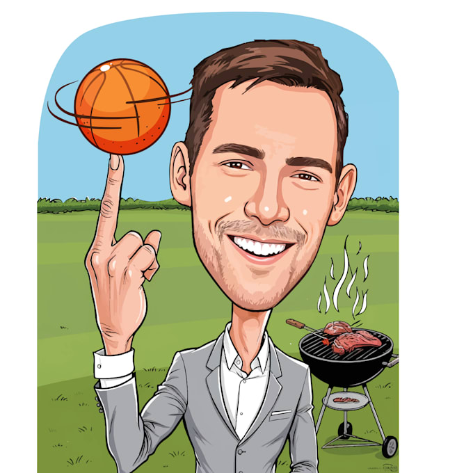 Create cartoon caricature, vectorize and illustrator work by ...