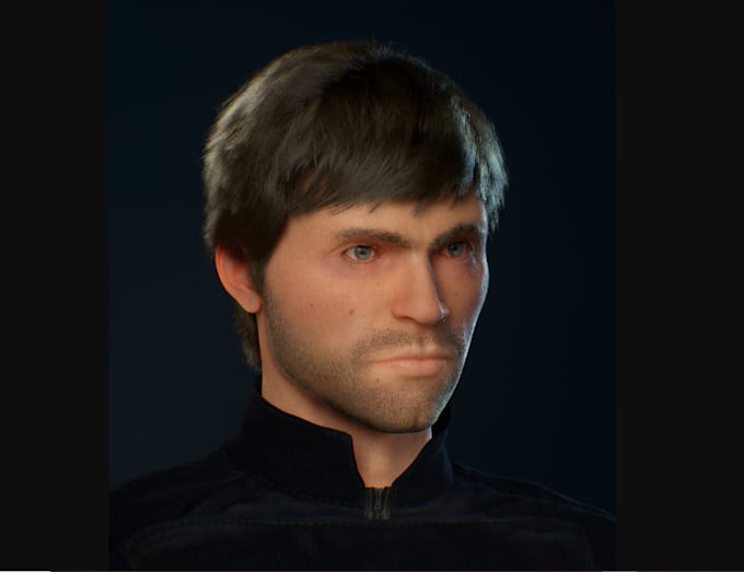 Craft human 3d model, unreal character, rig for wd,cosplay model, 3d ...