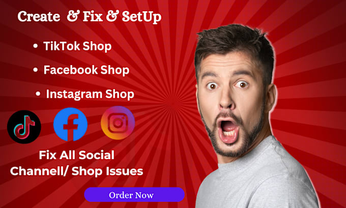 Setup facebook, instagram, tiktok shop and shopify marketing by ... Setup facebook, instagram, tiktok shop and shopify marketing by ...