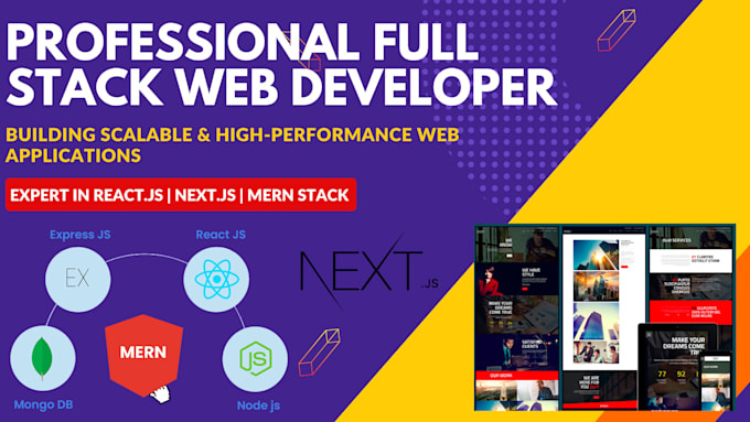 Be Your Full Stack Web App Software Developer In React Js Next Js And