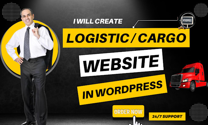 Create logistics, cargo, transport company website by Quirkyarslan | Fiverr