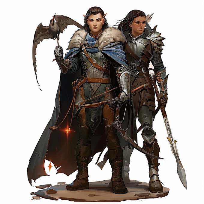 Draw realistic dnd party and concept art by Josesteine | Fiverr