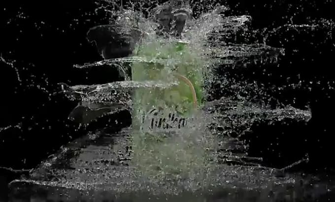 Do 3d water simulation liquid fluid 3d product animation vfx water ...