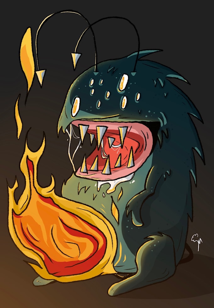 Create a monster design for you by Victoria_ko_ | Fiverr