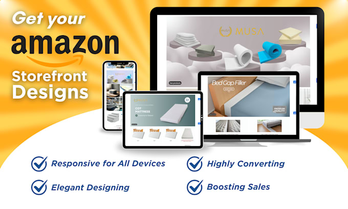 Create amazon storefront design attractive amazon infographic product ...