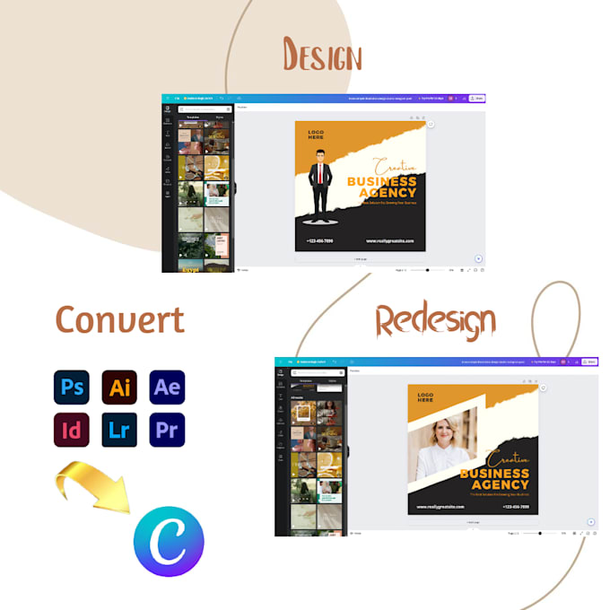 Create, convert, redesign brochures by Tech4surellc | Fiverr