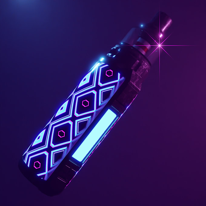 Create 3d vape model, 3d model of vape, 3d vape animation by Elijahter ...